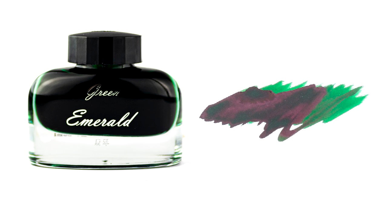 Ostrich Sheening Fountain Pen Ink Bottle, 30ml, Green Emerald – Pen Savings