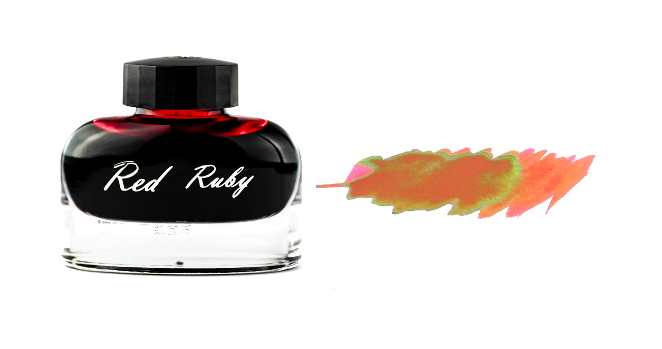 Ostrich Sheening Fountain Pen Ink Bottle, 30ml, Red Ruby – Pen Savings