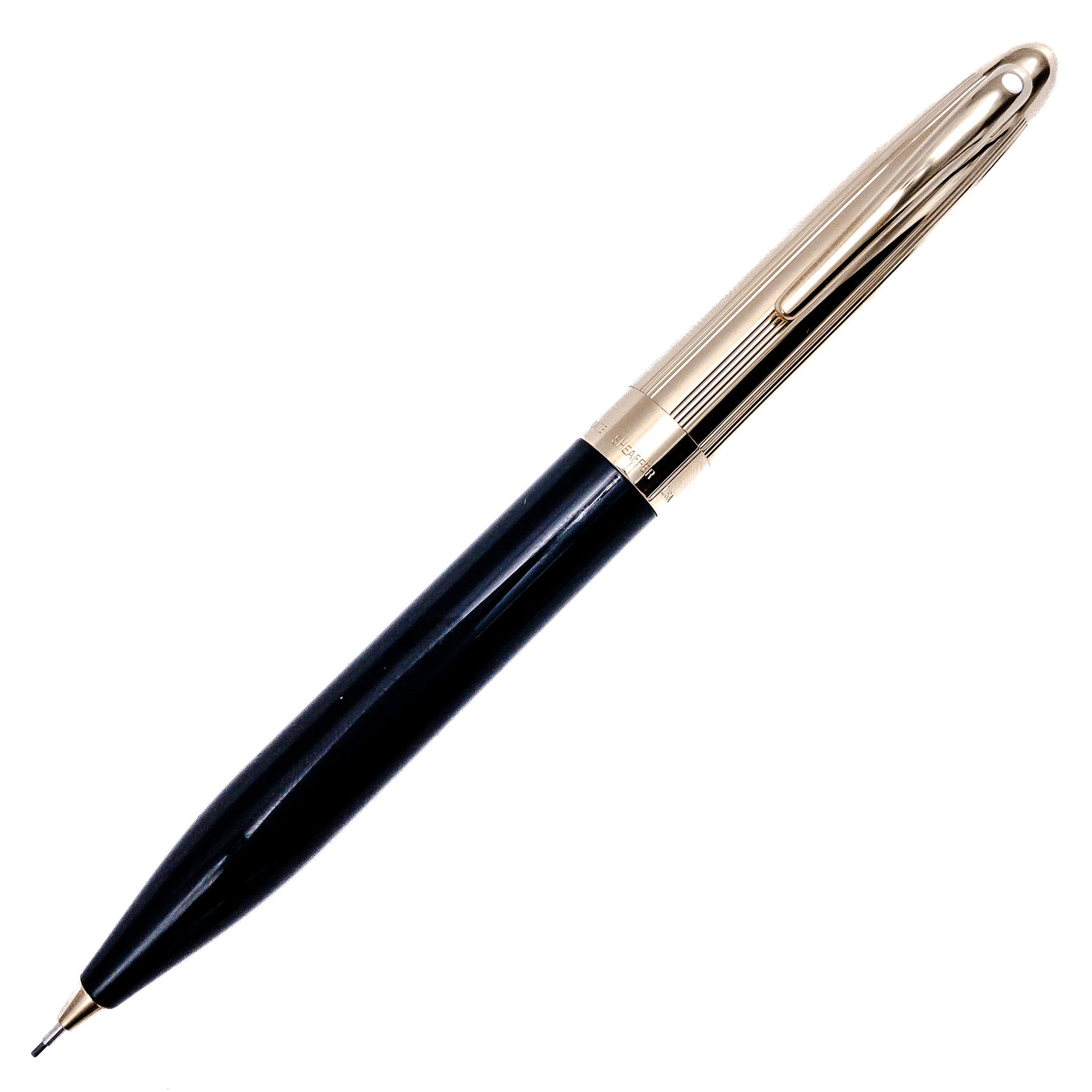 Sheaffer Crest II Mechanical Pencil, Black & Gold, No Box – Pen Savings