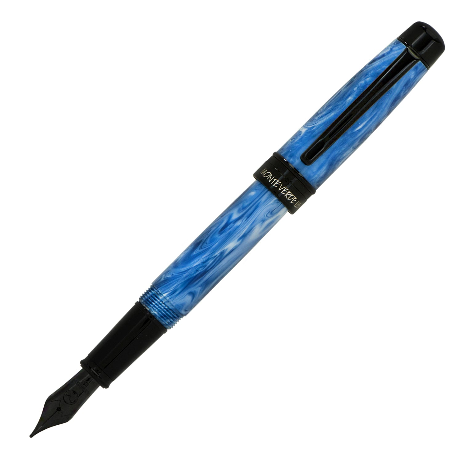 Monteverde Prima Fountain Pen, Blue Swirl – Pen Savings